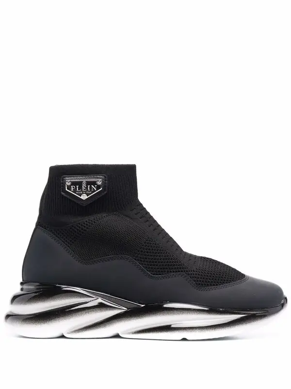Philipp Plein Skywalker Sock Sneakers - Black