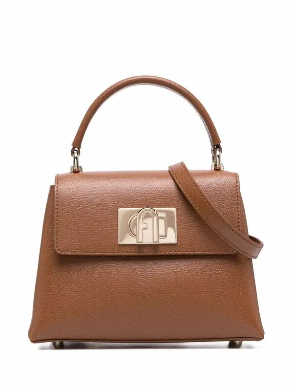 Furla 1927 Leather Tote - Brown