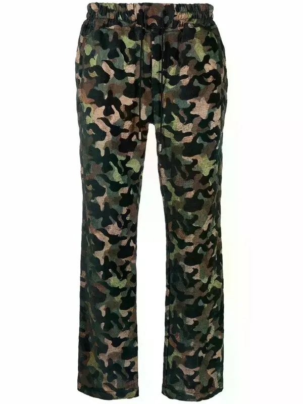 JUST DON Camouflage Print Trousers