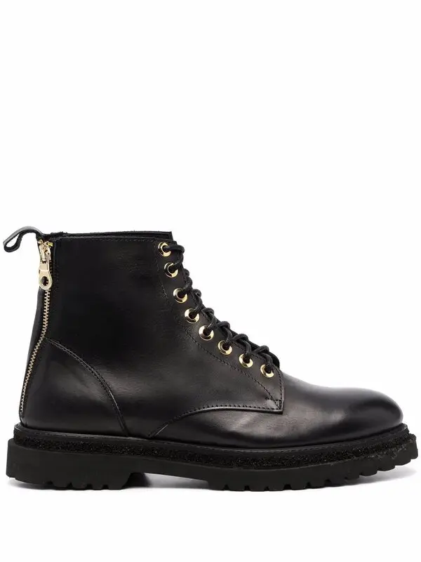GIULIANO GALIANO Zipped Leather Boots
