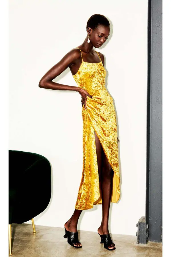 Saylor Cyndey Dress In Yellow - 40% Off | Editorialist