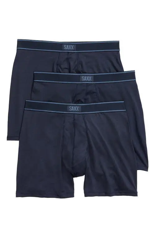 SAXX Assorted 3-pack Daytripper Comfort Stretch Boxer Briefs - Navy