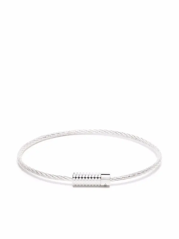 Le Gramme 9g Pyramid Cable Bracelet