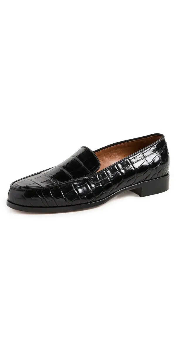 EMME PARSONS Danielle Loafers - Black Croc