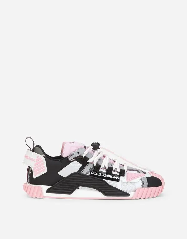 dolce and gabbana ns1 sneakers in mixed materials