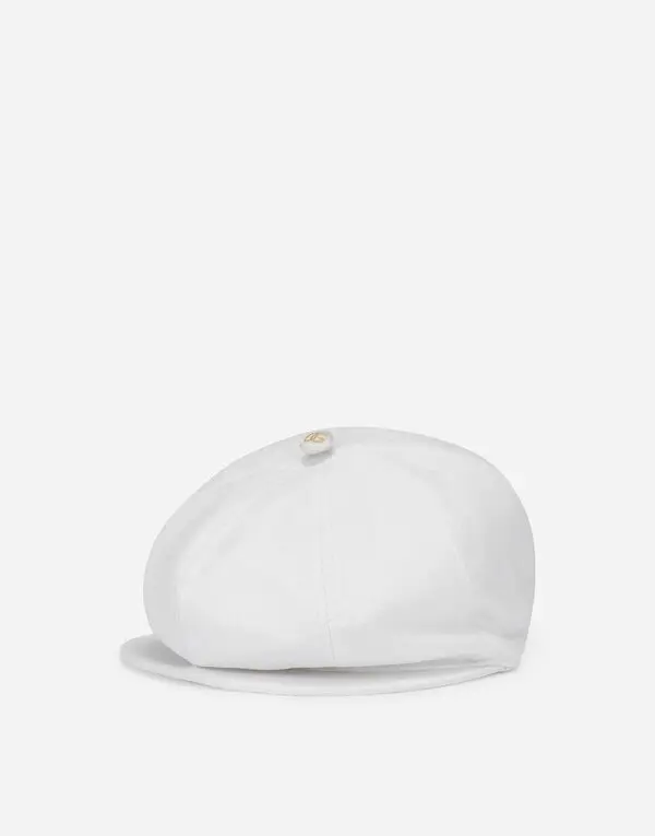 Dolce & Gabbana Piqué Hat With Dg Logo - White | Editorialist