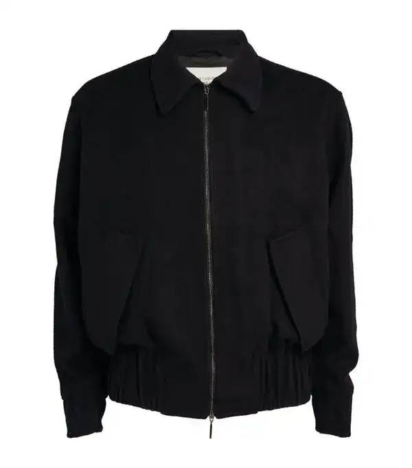 d*9様 STUDIO NICHOLSON ブルゾン POWELL ウール Buy Studio Nicholson Wool Powell Bomber Jacket - Navy At 29% Off