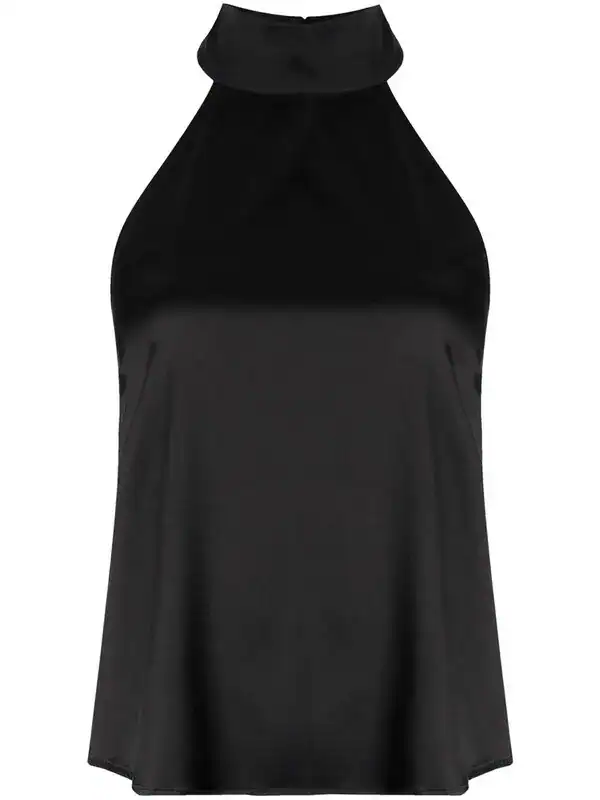 Anine Bing Sylvia Sleeveless Top - Black | Editorialist