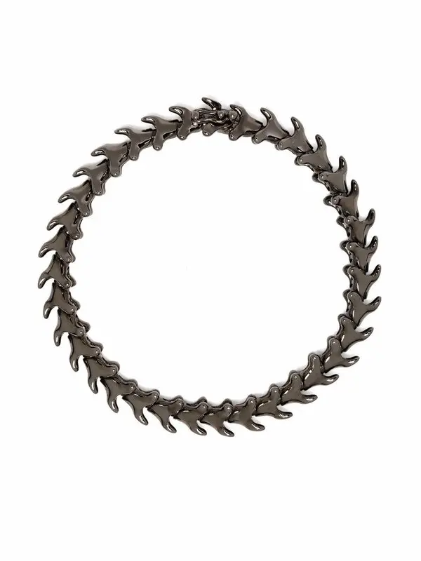 SHAUN LEANE Serpents Trace Slim Bracelet - Black