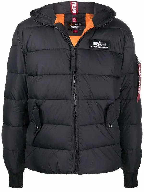 Alpha Industries Padded Zip-up Hooded Jacket