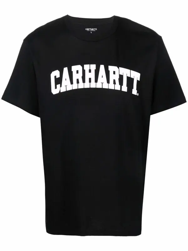 Carhartt Work In Progress Short-sleeve Logo T-shirt - Black
