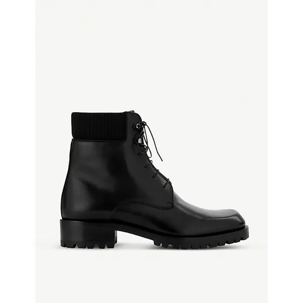 CHRISTIAN LOUBOUTIN Trapman Leather Ankle Boots