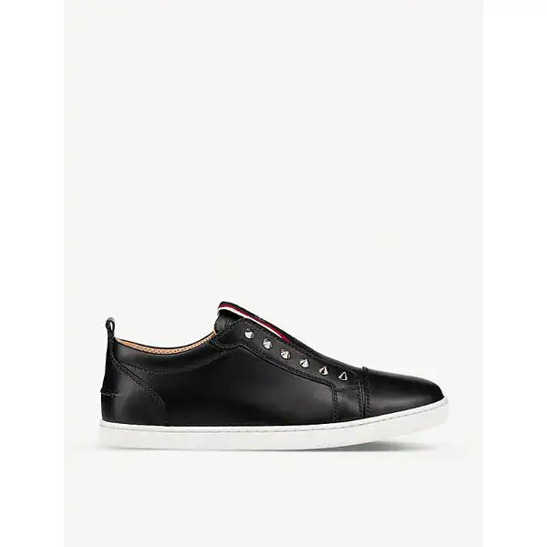 Christian Louboutin F.A.V Fique A Vontade Leather Low-Top Trainers 