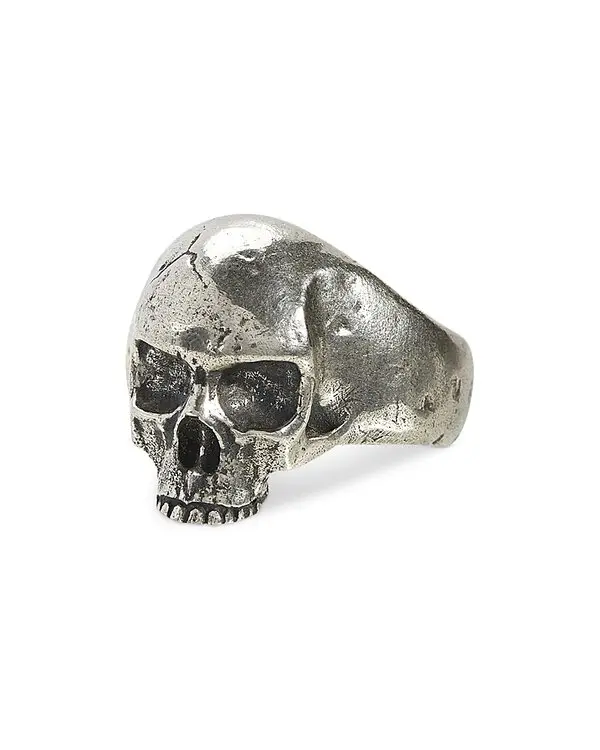 John Varvatos Collection Sterling Skull Statement Ring