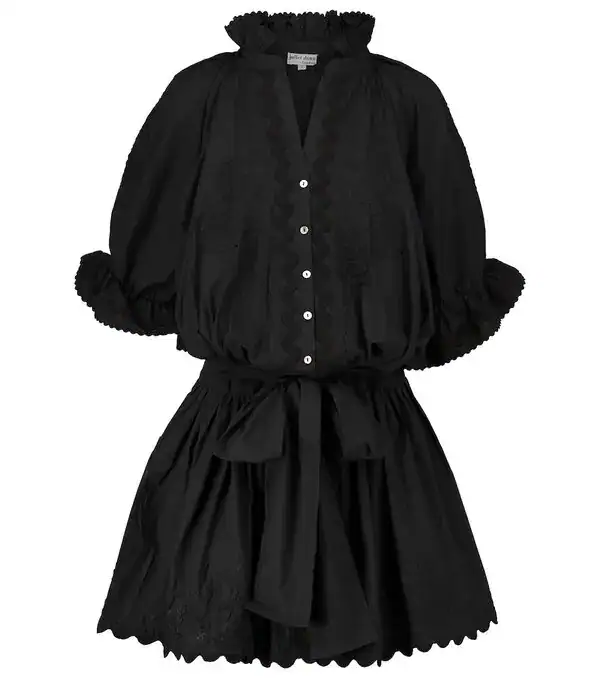 cream black dress Petal and Pup Women's Thalia Mini A-line tulle bridal dress line skirt adds a Aura Womens Chiffon Cape Color:X48 Green