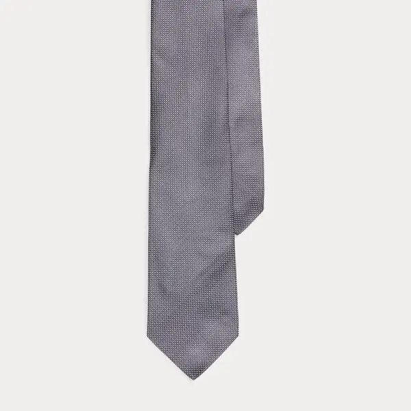 Ralph Lauren Pin Dot Silk Narrow Tie - Navy/white