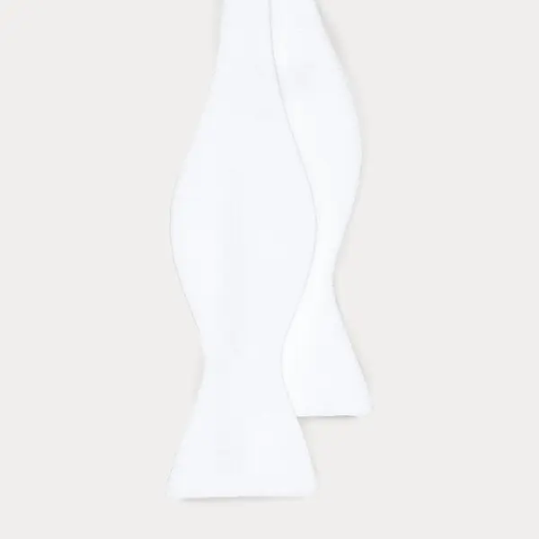 Ralph Lauren Cotton Piqué Bow Tie - White