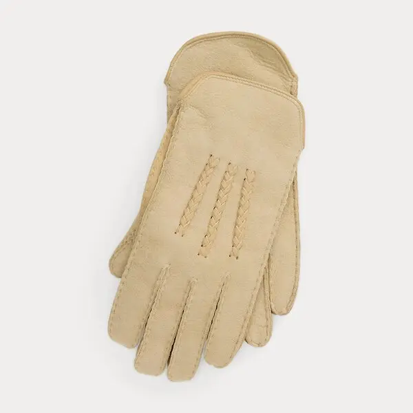 Ralph Lauren Shearling Gloves - Tan