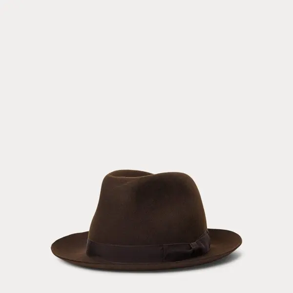 Ralph Lauren Wool Felt Fedora - Dark Brown