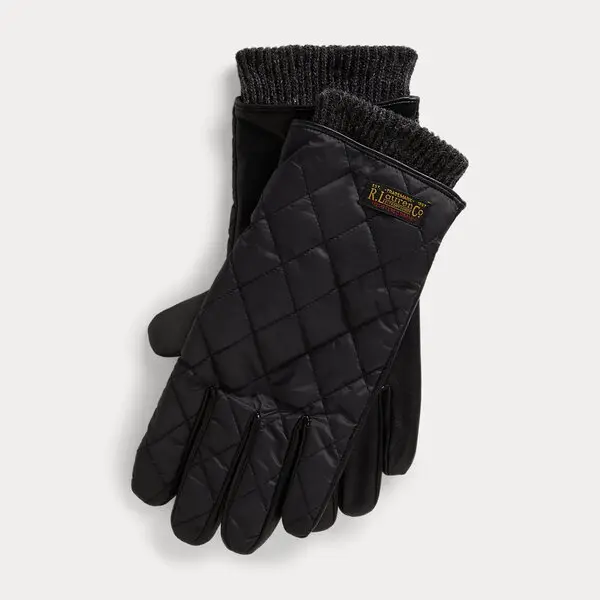 Ralph Lauren Quilted Field Gloves - Black