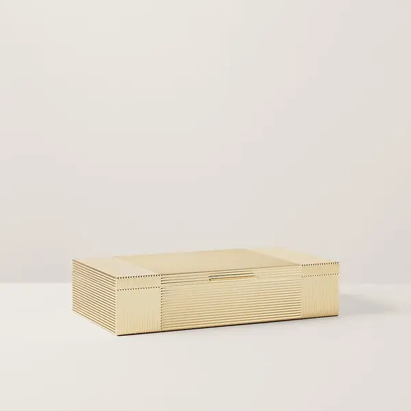 Ralph Lauren Luke Brass-plated Box - Gold