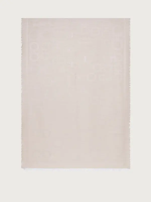 FERRAGAMO Gancini Stole - Beige
