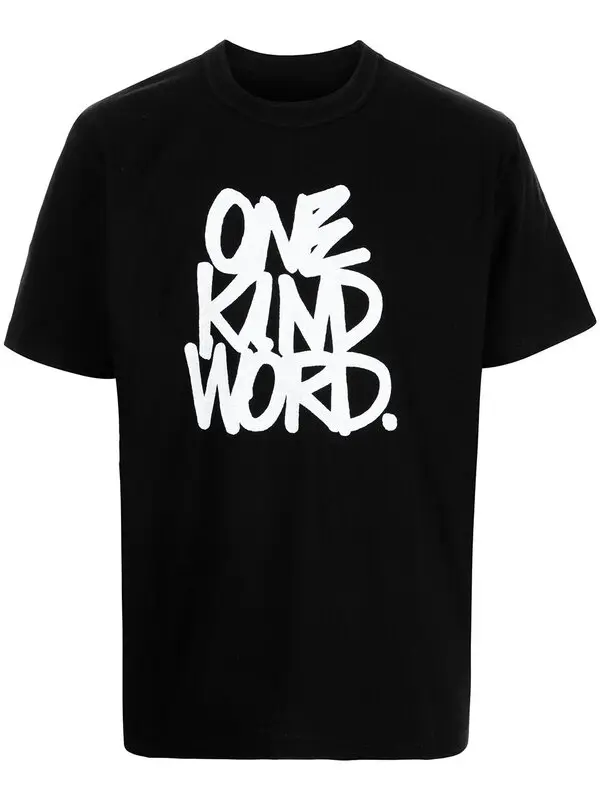 Sacai Slogan-print T-shirt