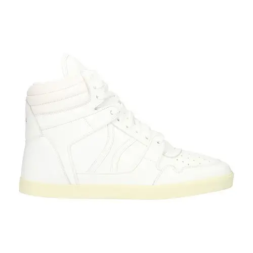 Celine Break Mid Lace Up Sneakers - White | Editorialist