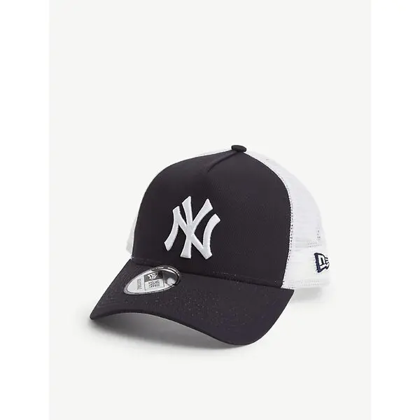 New Era New York Yankees Cotton Trucker Cap - Black White