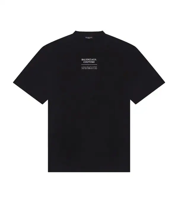 たろう　BALENCIAGA COUTURE ブラック Tシャツ Balenciaga Couture Boxy T-Shirt - 0107 | Editorialist