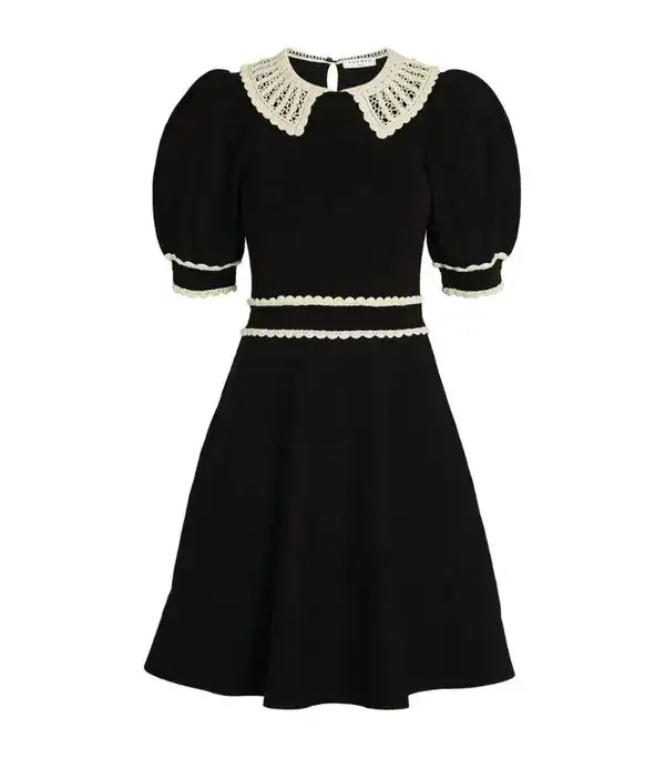 Sandro Knit Mini Dress - Black | Editorialist