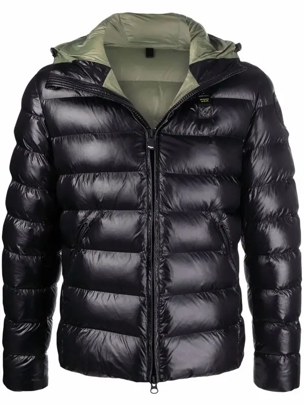 BLAUER. Hooded Zip-up Padded Jacket