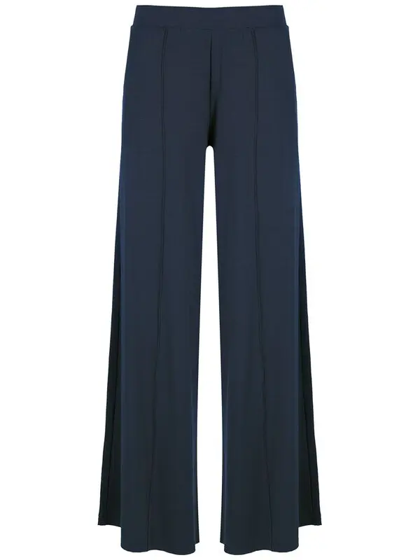 LYGIA & NANNY Flared Pleated Trousers - Blue