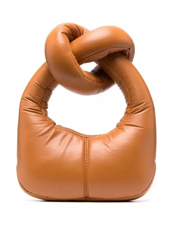A.W.A.K.E. Mode Mia Knot-Handle Tote Bag - Neutrals  display picture 1