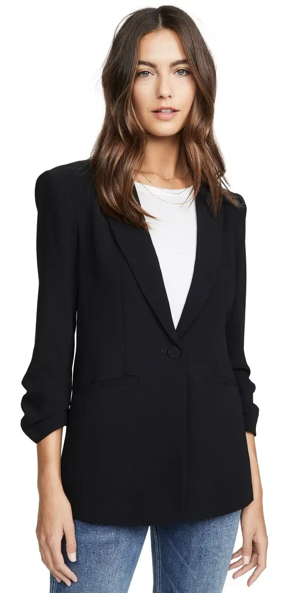 Cinq À Sept Crepe Khloe Blazer - Black