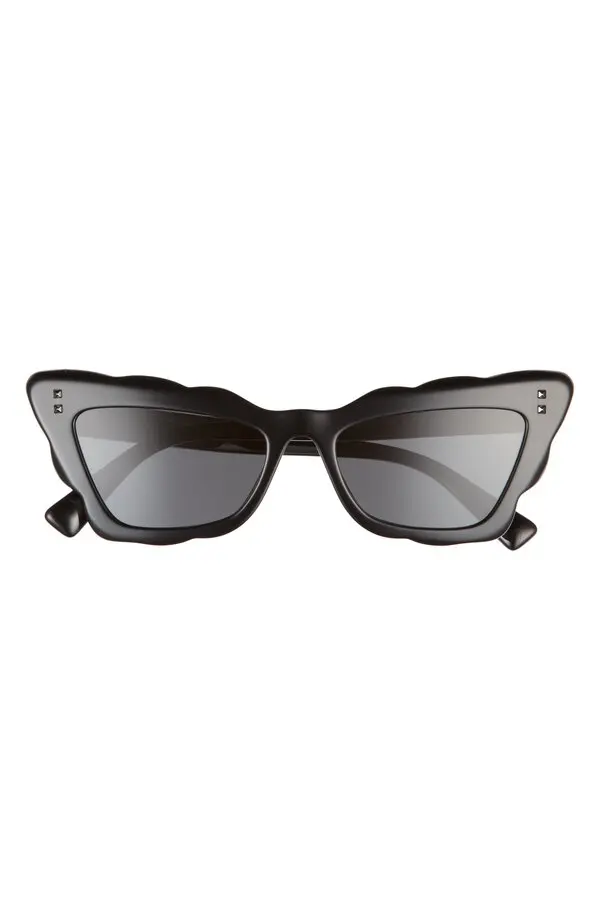 Valentino Garavani 53mm Cat Eye Sunglasses - Black  display picture 3