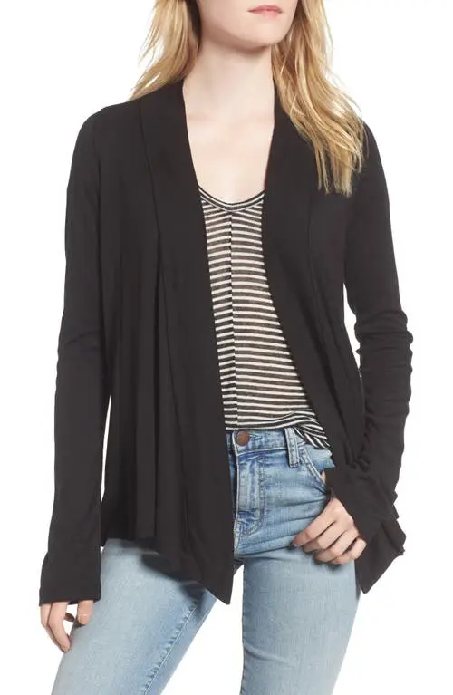 Splendid Classic Flare Cardigan - Black