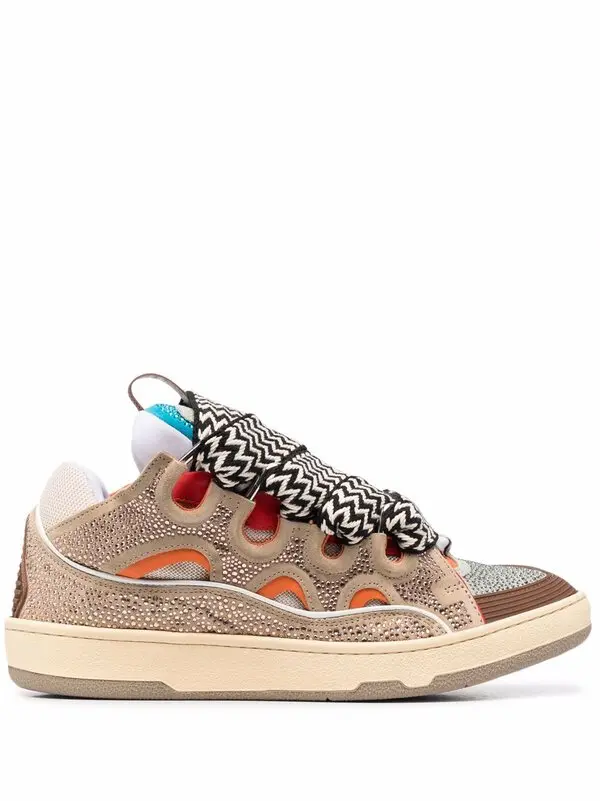 LANVIN Curb Low-top Sneakers - Neutrals