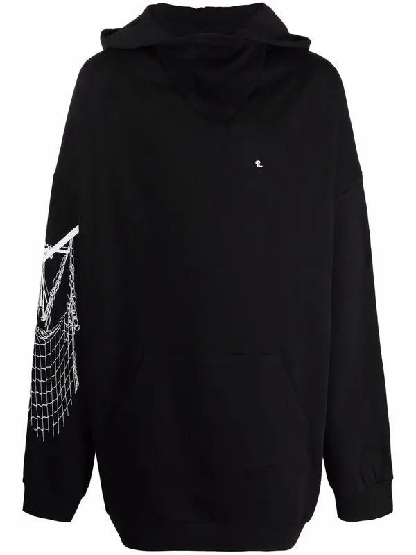 Raf Simons Graphic-print Cotton Hoodie