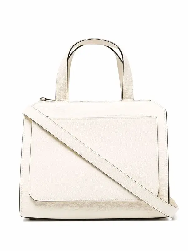VALEXTRA Passepartout Top-handle Tote Bag - Neutrals