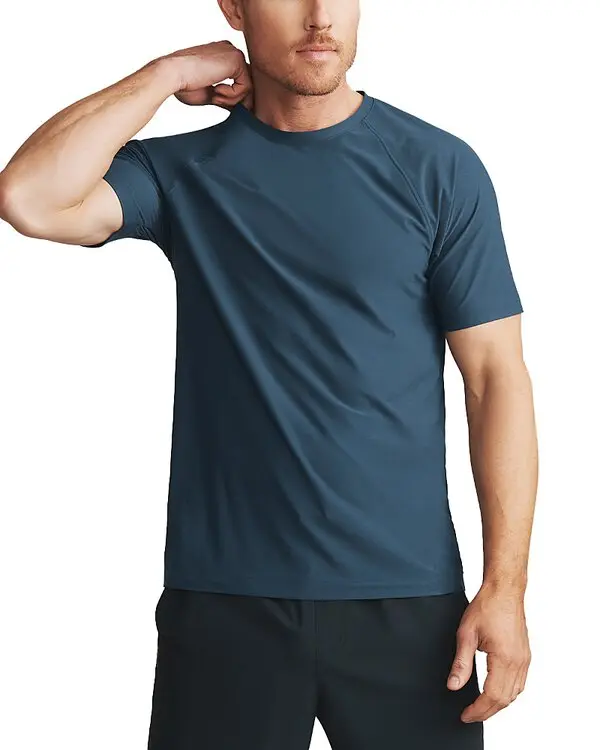 RHONE Reign Short Sleeve Tee - Deep Sea Blue