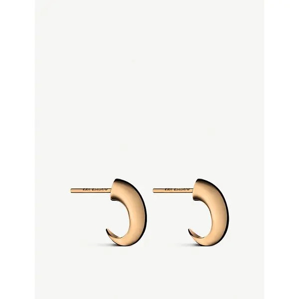 SHAUN LEANE Cat Claw -plated Vermeil Silver Hoop Earrings