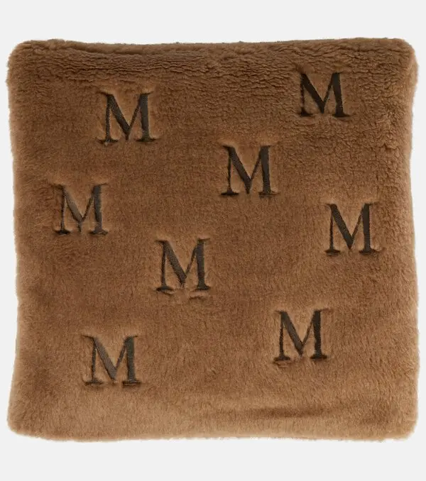 Max Mara Monogrammed Teddy Cushion