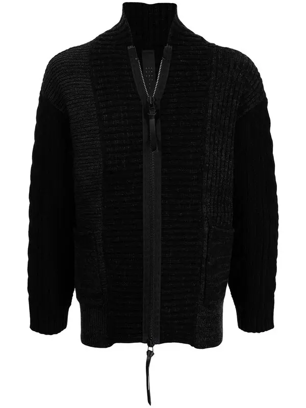 THE VIRIDI-ANNE Chunky-knit Zip-up Cardigan