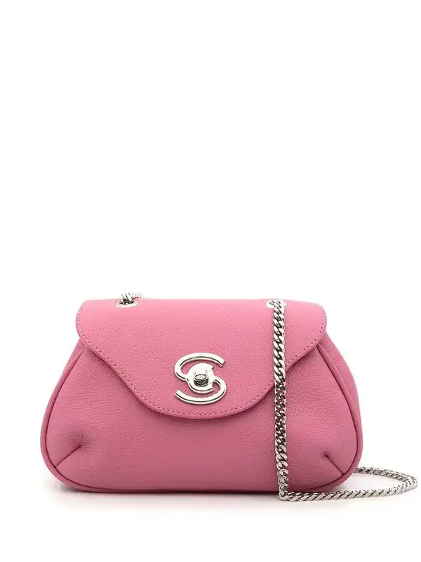 Shiatzy Chen Leather Mini Chain Bag In Pink - 20% Off | Editorialist