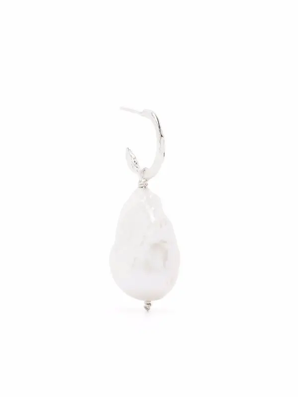 ALIGHIERI The Snow Lion And The Baroque Drop Earring - Silver