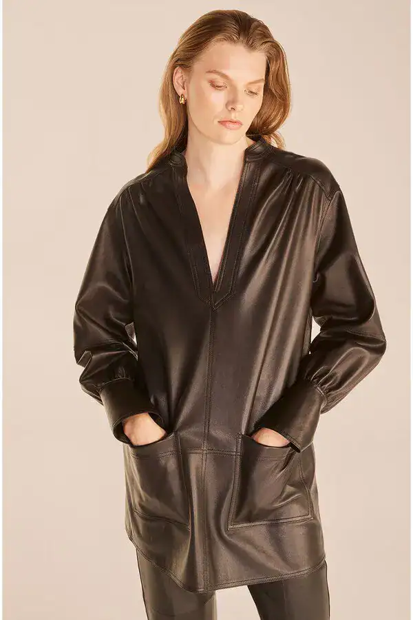chinese dress ladies Women's Winter PU Leather Dress Elegant Long Dress Fashion Casual Dress  Plain Warm Dress Long Sleeve Tunic Dress Round Neck Slim Long Dress with  Belt, black : Amazon.de: Fashion