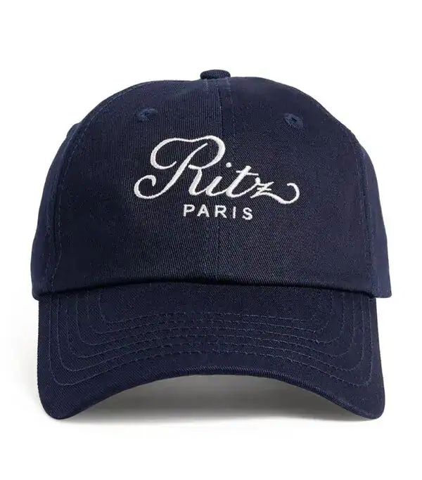 Frame X Ritz Paris Logo Baseball Cap - Navy | Editorialist display picture 3