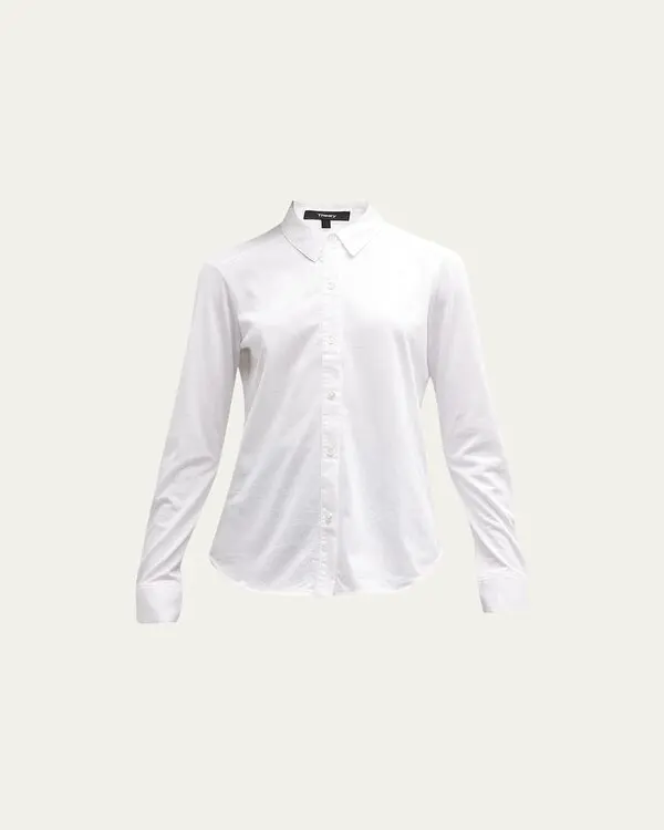 Theory Riduro Organic Cotton Shirt - White - 10