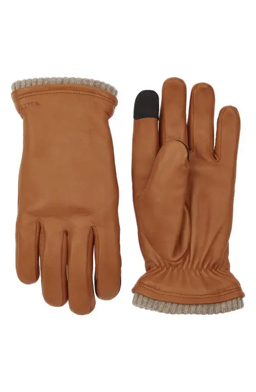 HESTRA John Sheepskin Gloves - Cork